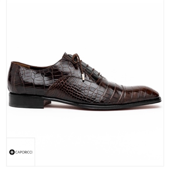 Caporicci | Shoes | Caporicci 114 Alligator Oxfords Td Morodark Brown ...